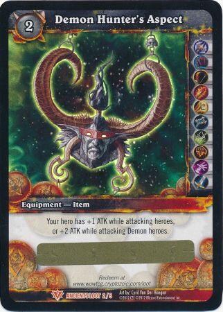 World of Warcraft Demon Hunter's Aspect TCG Loot Code